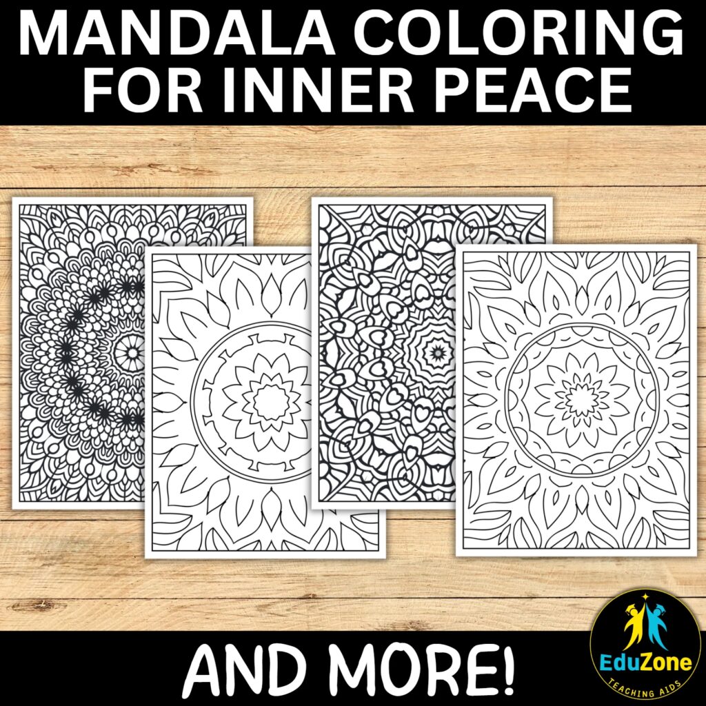 Printable Mandala Bundle: Mental Health, Wellness, Mindfulness, Self ...