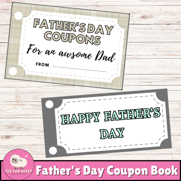 Father's Day Coupon Book | Birthday Coupon Book For Dad, Personalized ...