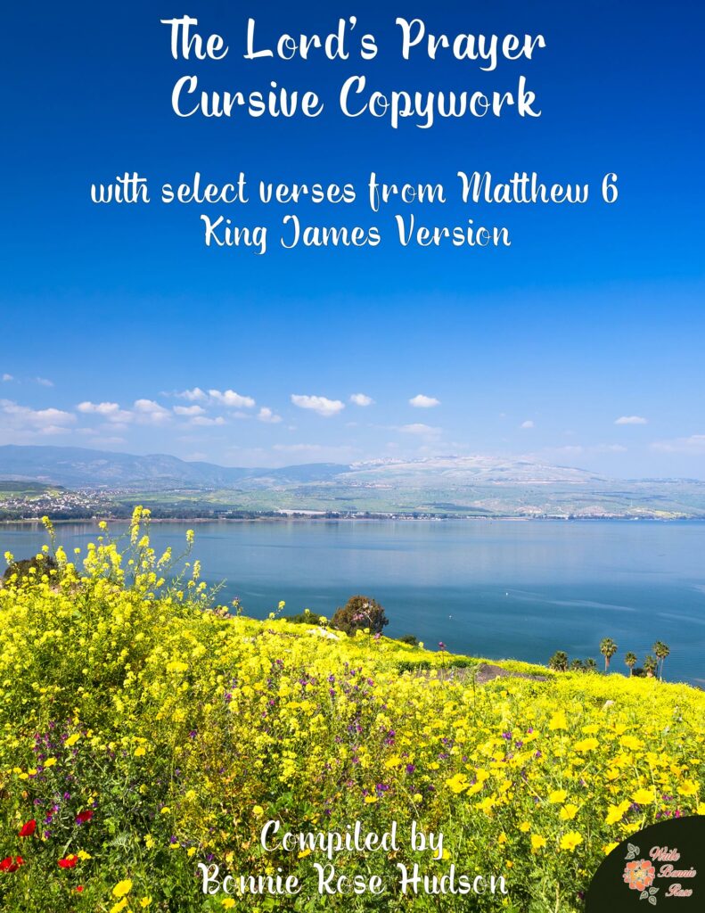 Lord's Prayer and Matthew 6 Cursive Copywork | Made By Teachers