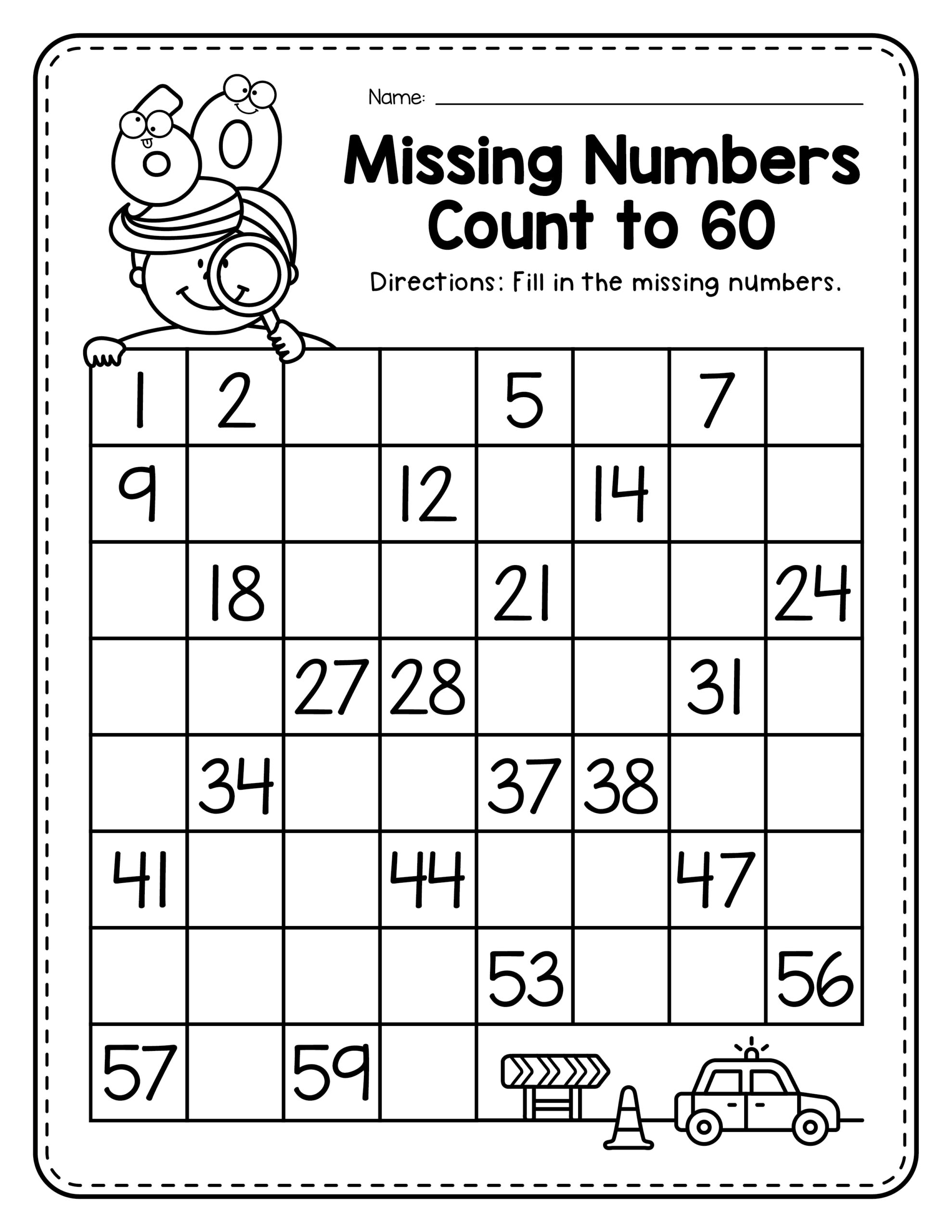 Boost Your Math Skills with Engaging Missing Number Worksheets - Perfect for Kids of All Ages ...
