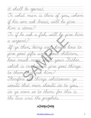 Golden Rule and Matthew 7 Cursive Copywork | Made By Teachers
