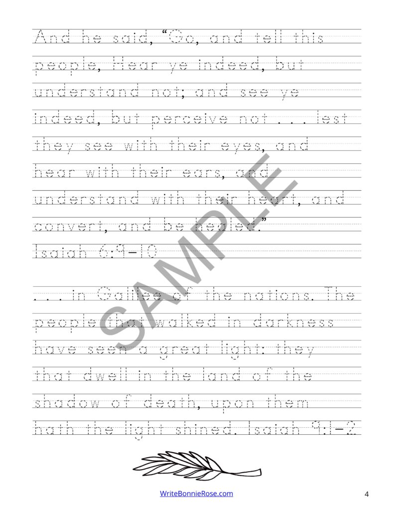 Prophecies of the Ministry of Jesus Print Copywork | Made By Teachers