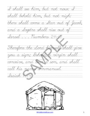 Prophecies of Christmas Cursive Copywork | Made By Teachers