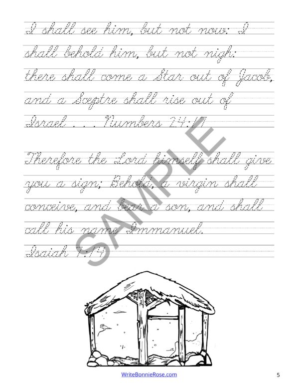 Prophecies of Christmas Cursive Copywork | Made By Teachers