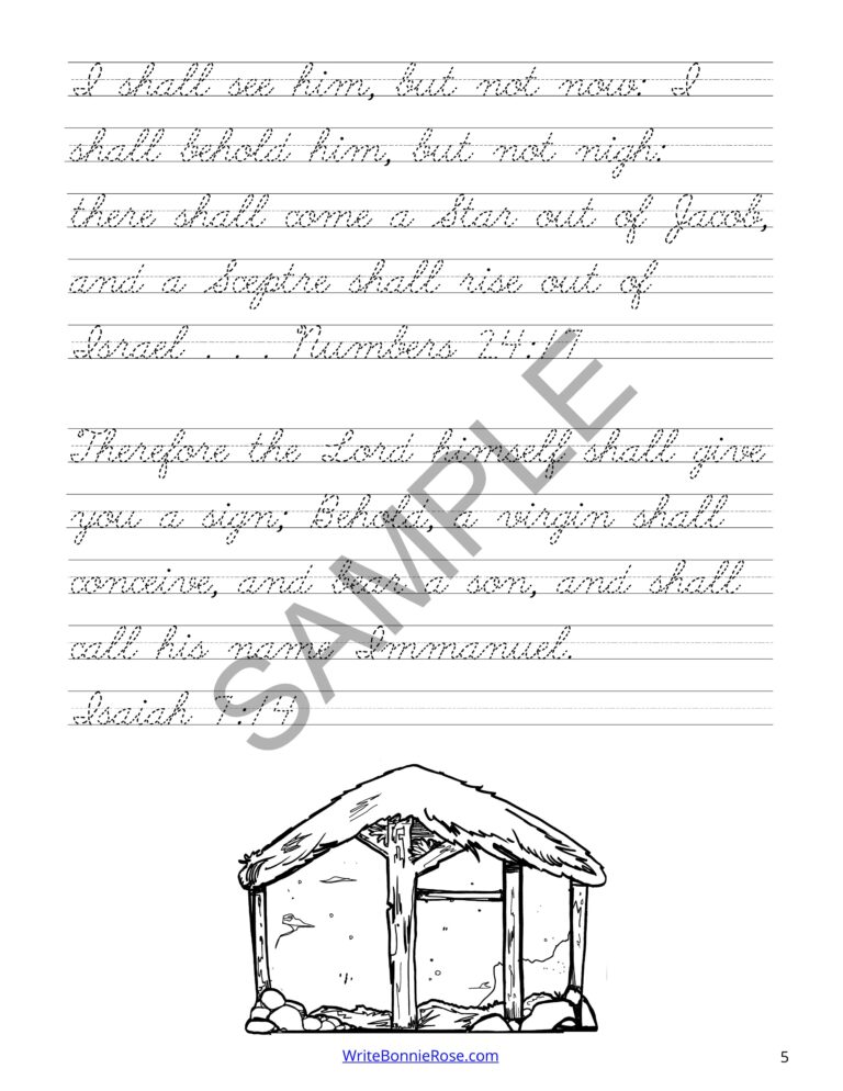 Prophecies of Christmas Cursive Copywork | Made By Teachers