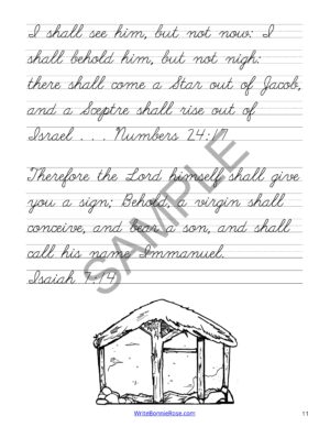 Prophecies of Christmas Cursive Copywork | Made By Teachers