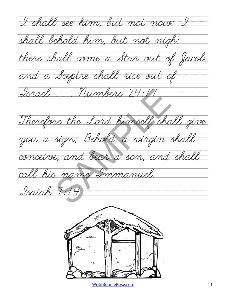 Prophecies of Christmas Cursive Copywork | Made By Teachers