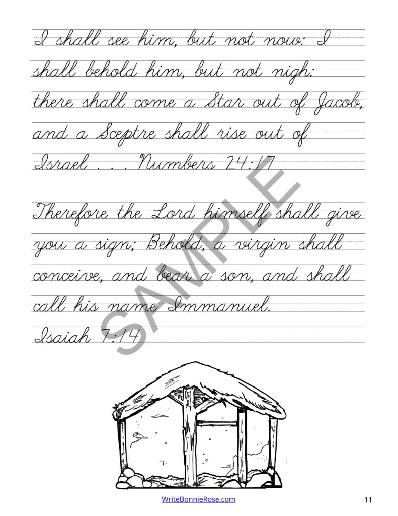 Prophecies of Christmas Cursive Copywork | Made By Teachers