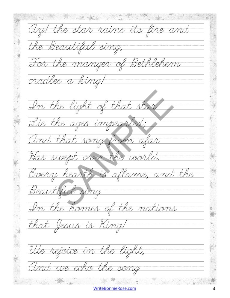 Christmas Poems Cursive Copywork, Vol. 1 | Made By Teachers
