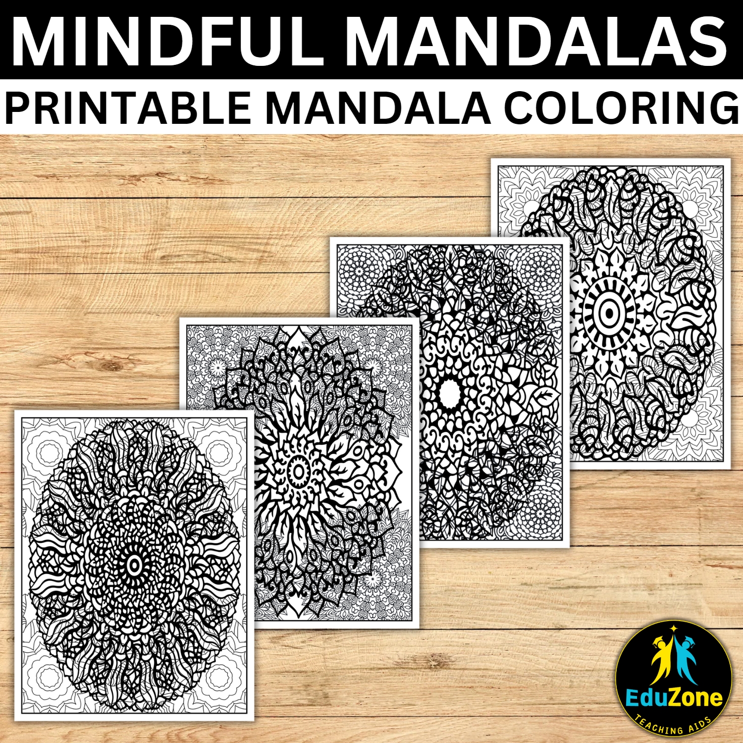 Mandala Coloring Book: Printable Mandala Coloring Book for Inner Peace ...