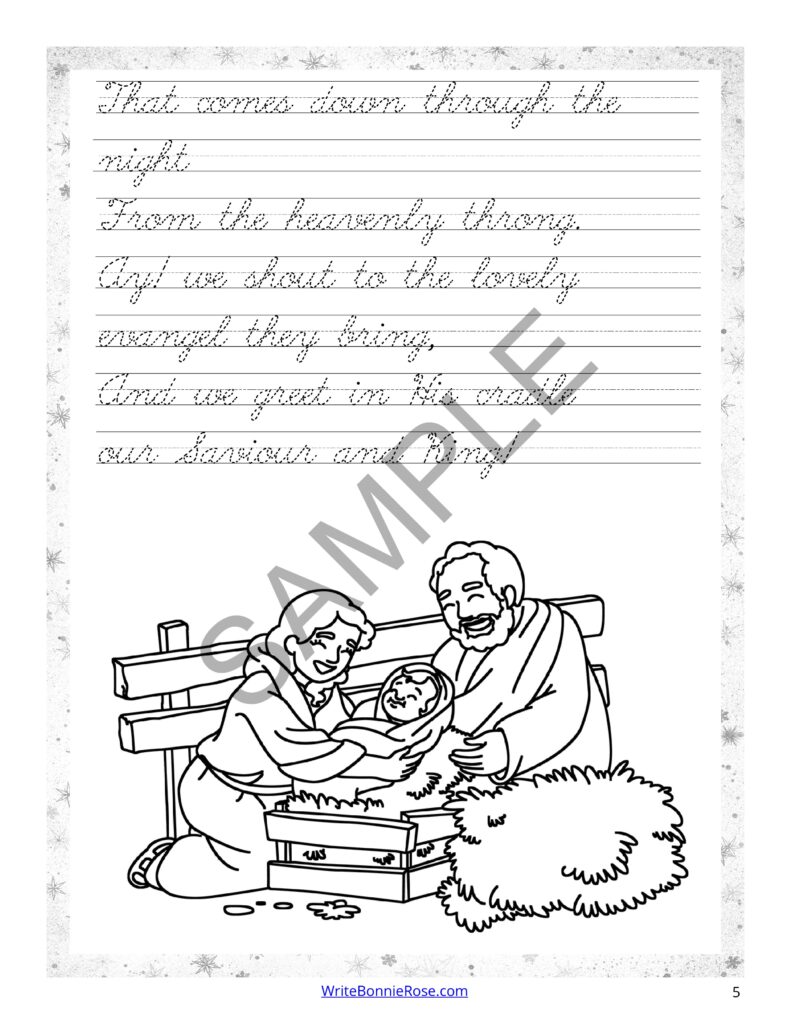 Christmas Poems Cursive Copywork, Vol. 1 | Made By Teachers