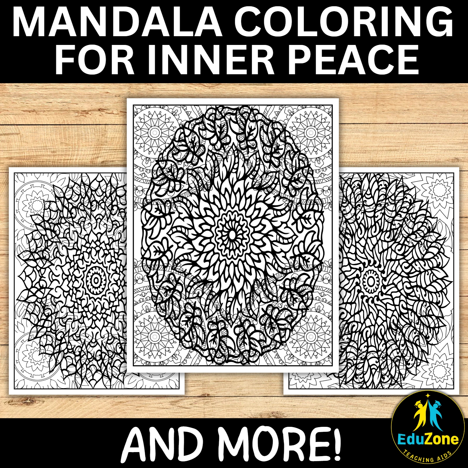 Mandala Coloring Book: Printable Mandala Coloring Book for Inner Peace ...