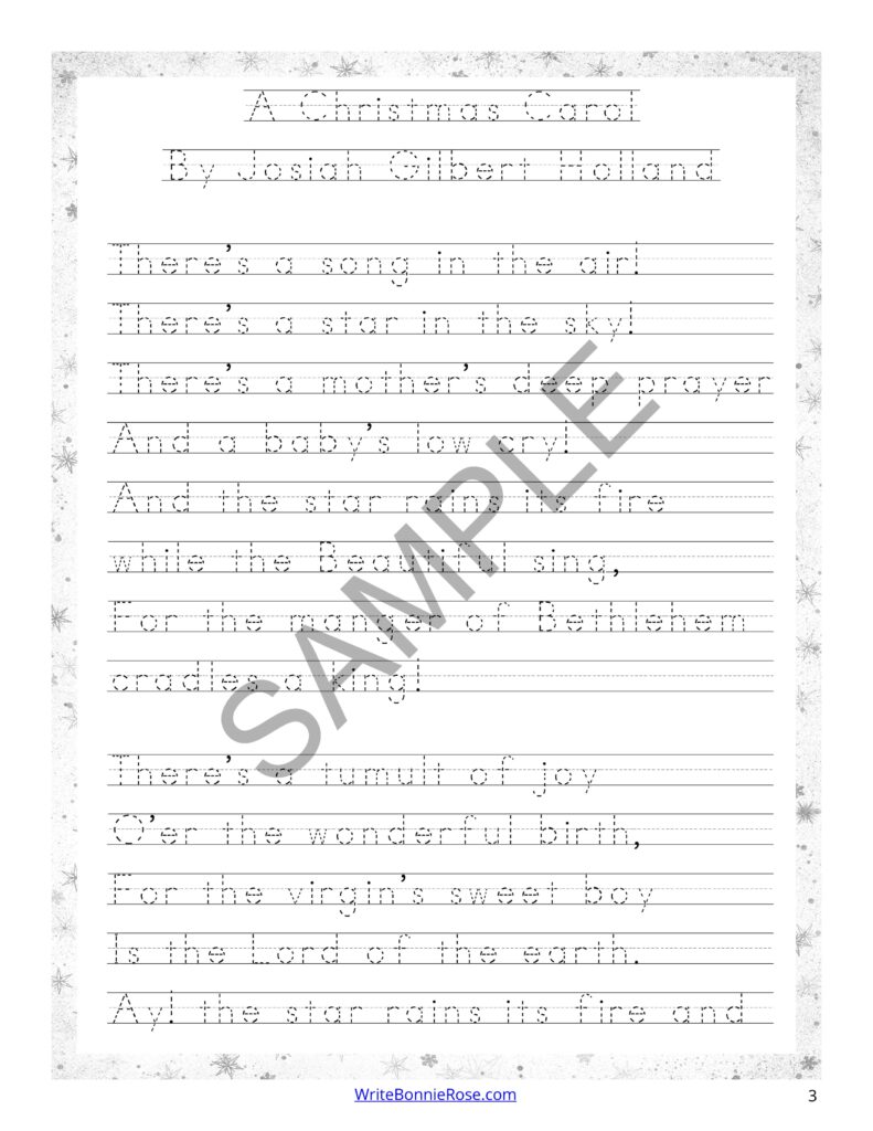 Christmas Poems Print Copywork, Vol. 1 | Made By Teachers