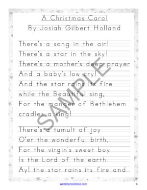 Christmas Poems Print Copywork, Vol. 1 | Made By Teachers