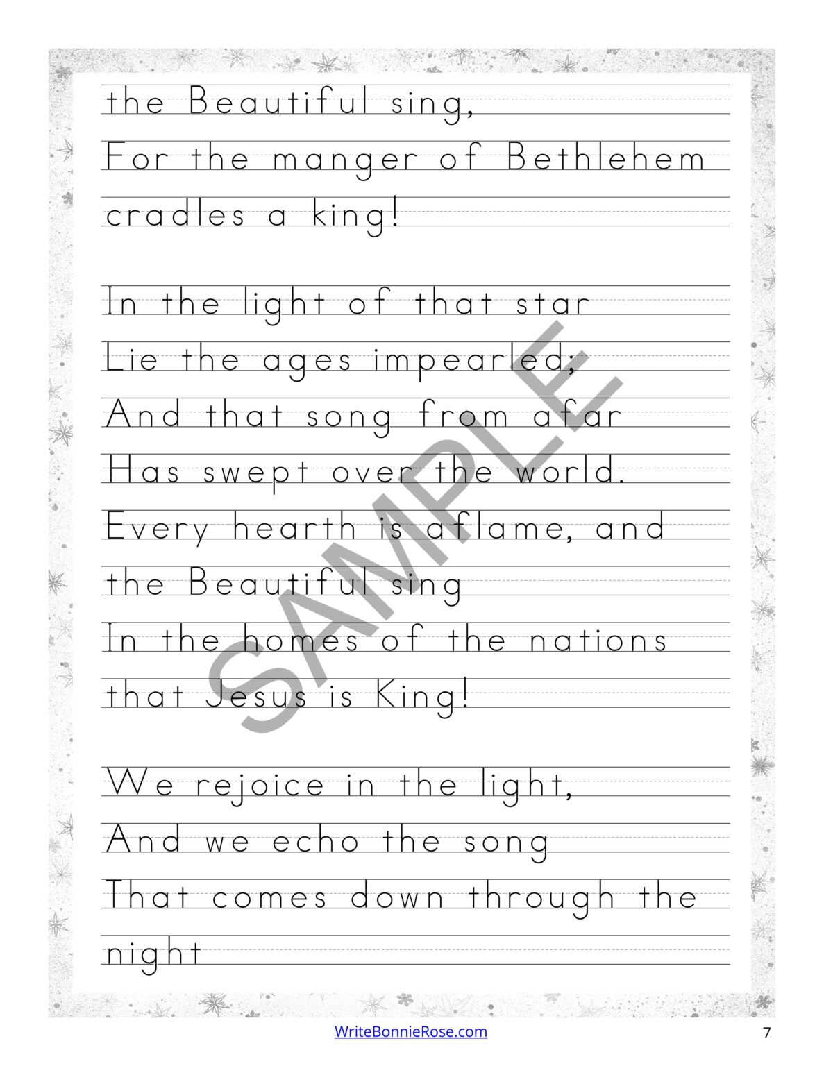 Christmas Poems Print Copywork, Vol. 1 | Made By Teachers