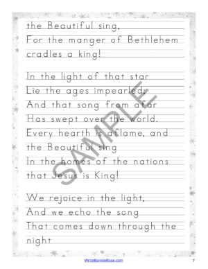 Christmas Poems Print Copywork, Vol. 1 | Made By Teachers