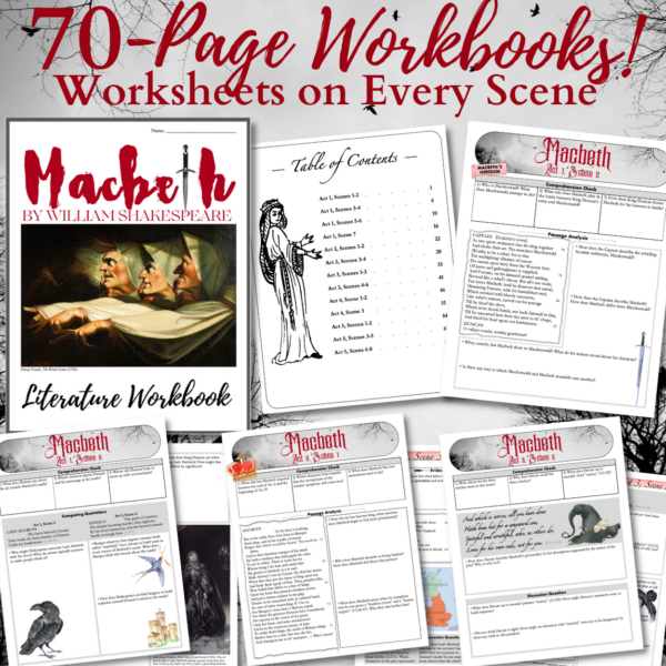 MACBETH by William Shakespeare | COMPLETE UNIT: Workbooks, Discussion ...