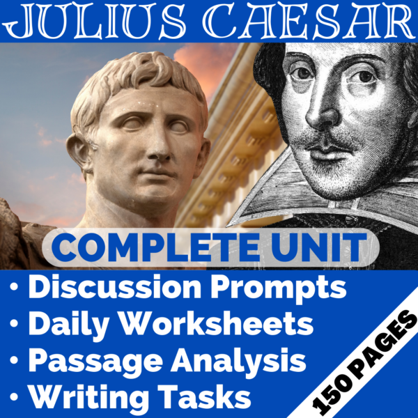 JULIUS CAESAR by William Shakespeare | COMPLETE UNIT: Workbooks ...