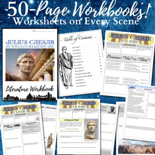 JULIUS CAESAR by William Shakespeare | COMPLETE UNIT: Workbooks ...