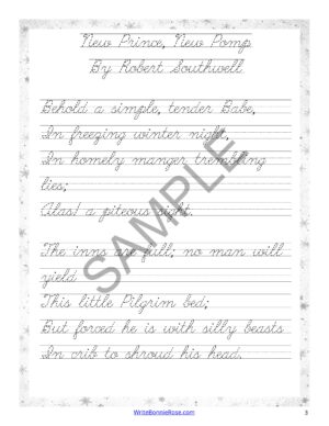 Christmas Poems Cursive Copywork, Vol. 2 | Made By Teachers
