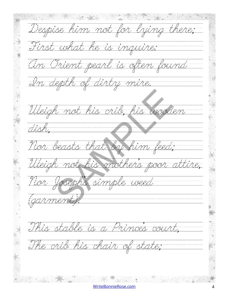 Christmas Poems Cursive Copywork, Vol. 2 | Made By Teachers