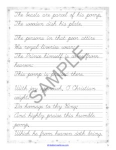 Christmas Poems Cursive Copywork, Vol. 2 | Made By Teachers