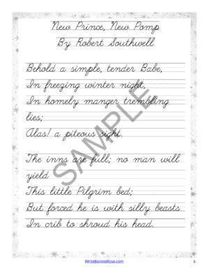Christmas Poems Cursive Copywork, Vol. 2 | Made By Teachers