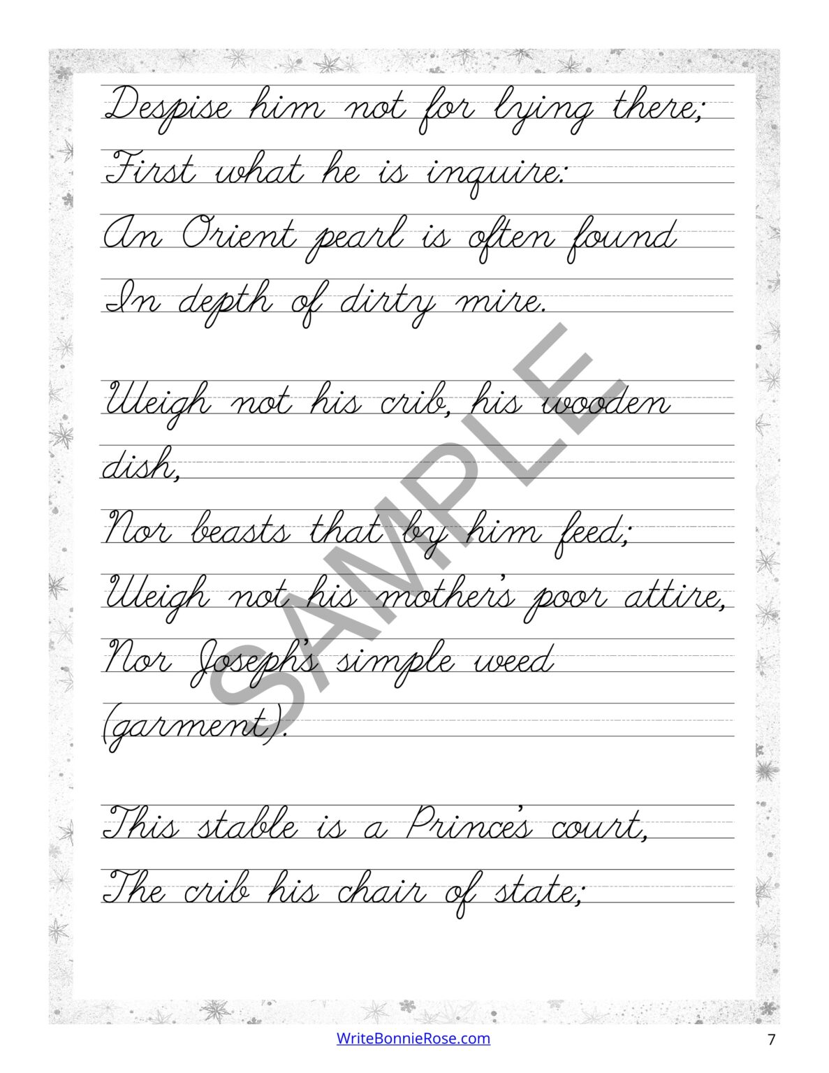 Christmas Poems Cursive Copywork, Vol. 2 | Made By Teachers