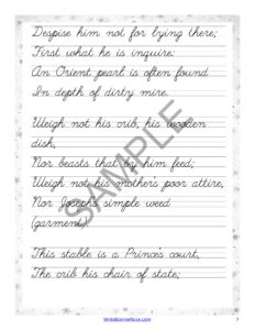 Christmas Poems Cursive Copywork, Vol. 2 | Made By Teachers