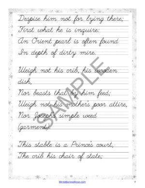 Christmas Poems Cursive Copywork, Vol. 2 | Made By Teachers