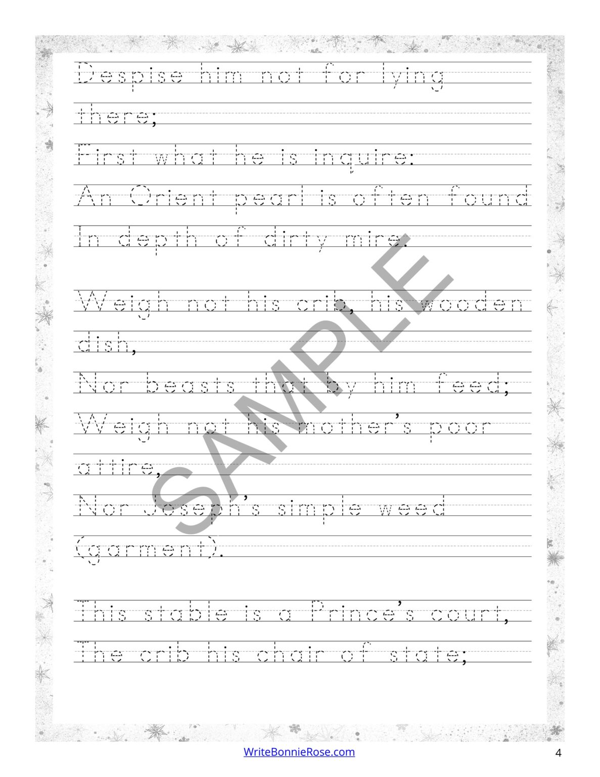 Christmas Poems Print Copywork, Vol. 2 | Made By Teachers