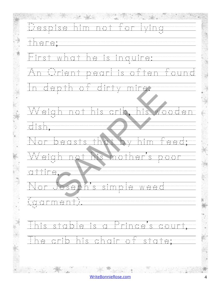 Christmas Poems Print Copywork, Vol. 2 | Made By Teachers