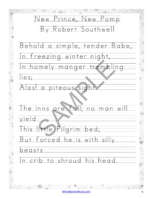 Christmas Poems Print Copywork, Vol. 2 | Made By Teachers