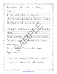 Christmas Poems Print Copywork, Vol. 2 | Made By Teachers