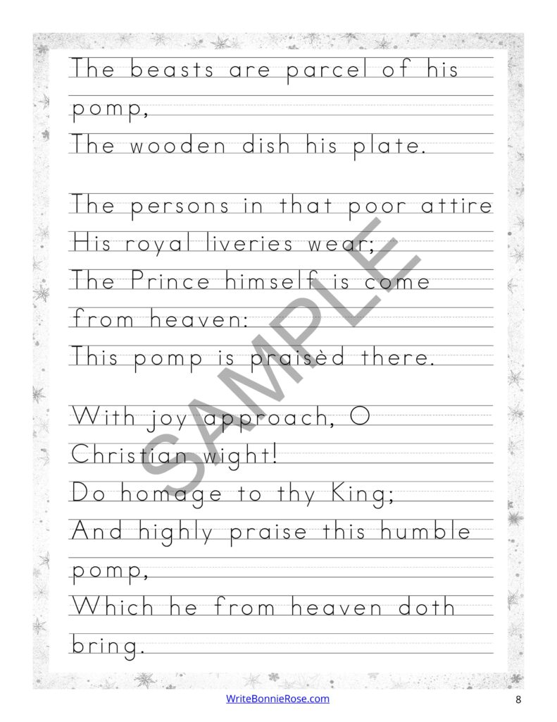 Christmas Poems Print Copywork, Vol. 2 | Made By Teachers