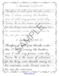 Thanksgiving Copywork: Bible Verses About Giving Thanks: Cursive ...