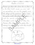 Thanksgiving Copywork: Bible Verses About Giving Thanks: Cursive ...