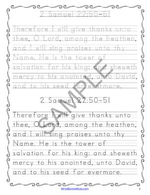 Thanksgiving Copywork: Bible Verses About Giving Thanks: Print Copywork ...