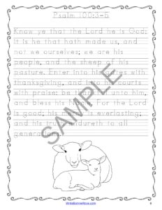 Thanksgiving Copywork: Bible Verses About Giving Thanks: Print Copywork ...