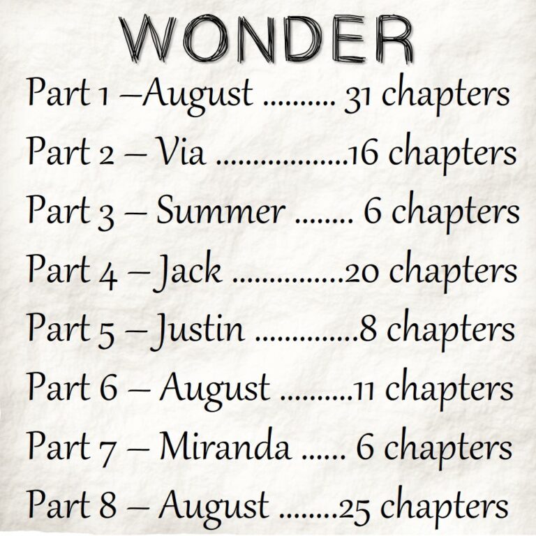 WONDER Chapter Summaries | Made By Teachers
