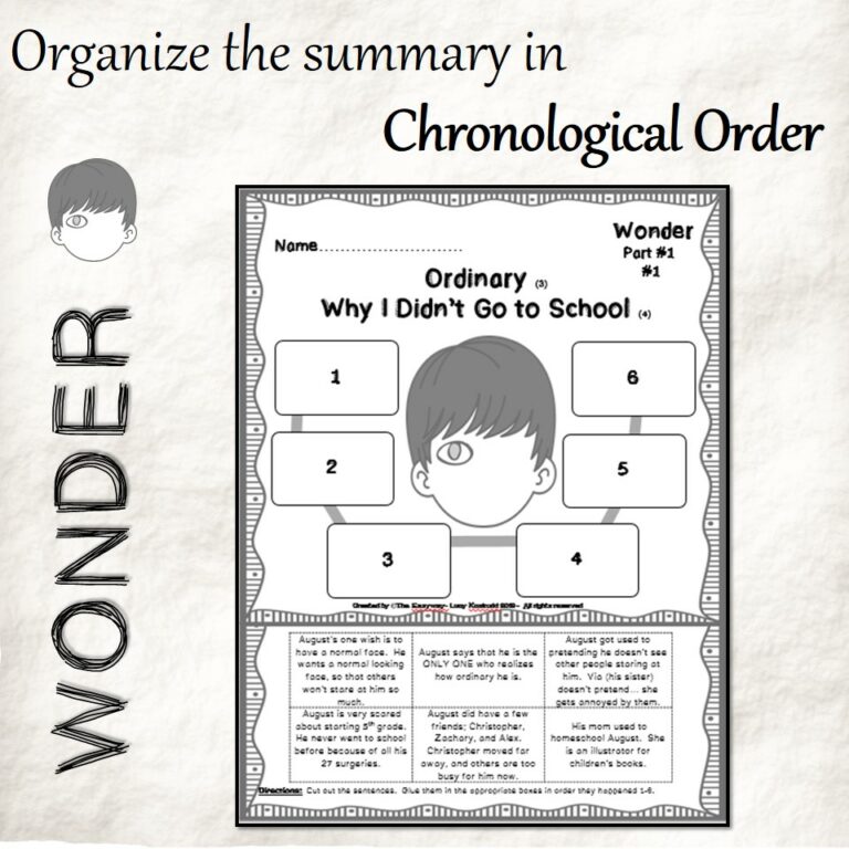 WONDER Chapter Summaries | Made By Teachers
