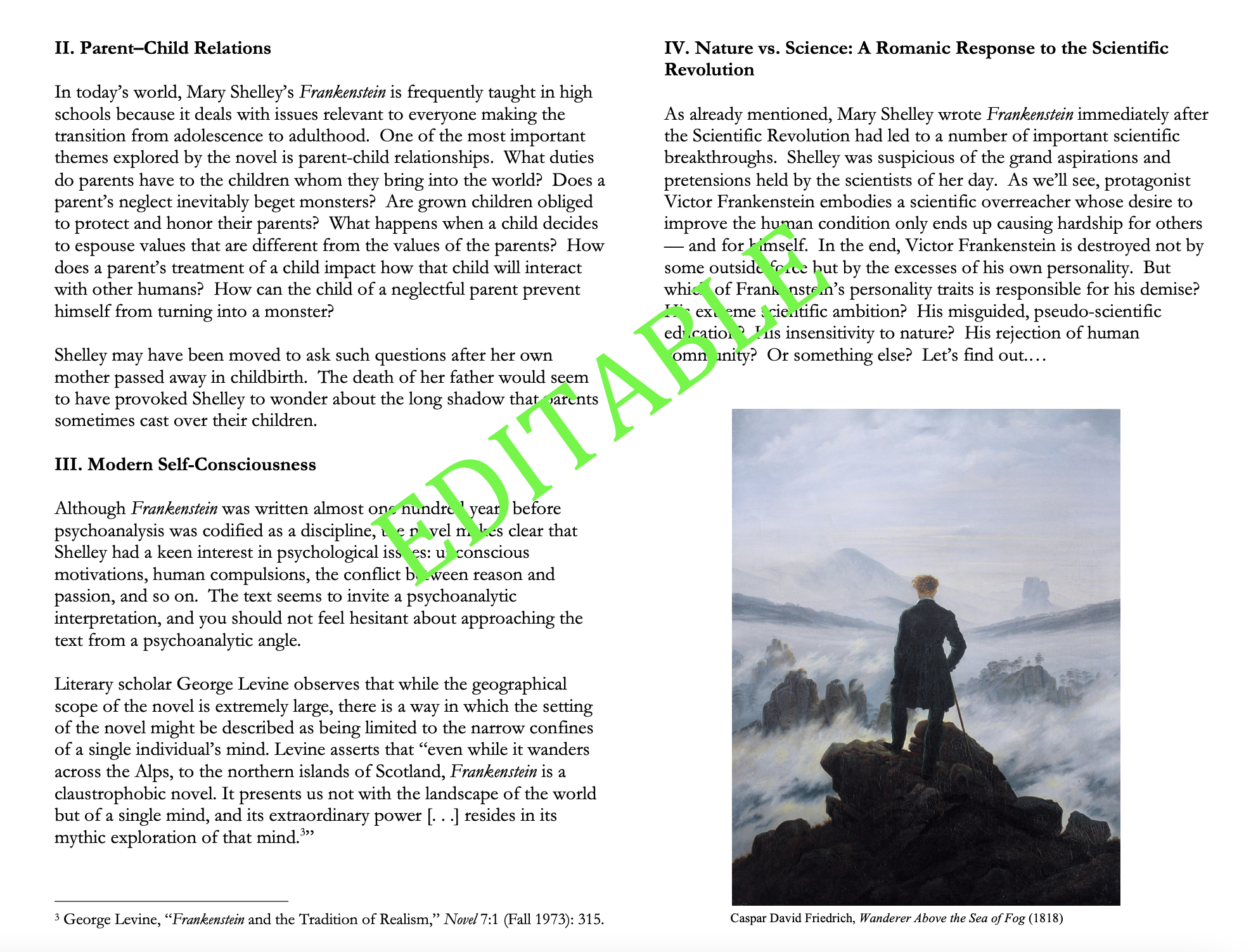 Frankenstein by Mary Shelley COMPLETE UNIT: Quizzes, Discussion ...