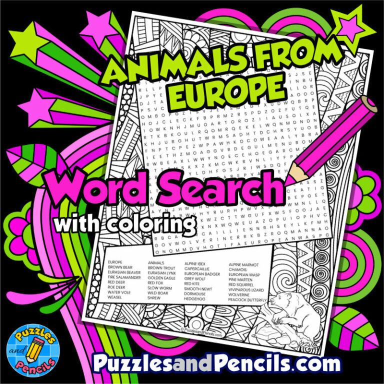 Great Lakes Word Search Puzzle Activity Page and Coloring | Wordsearch ...