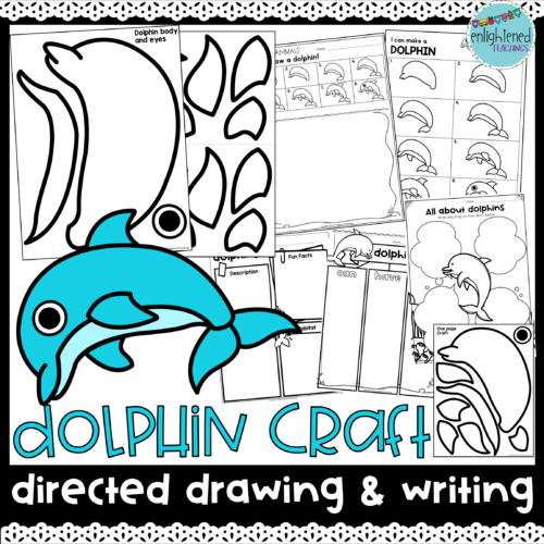 Dolphin Craft, Ocean Crafts, Ocean Directed Drawing, Ocean Animal ...