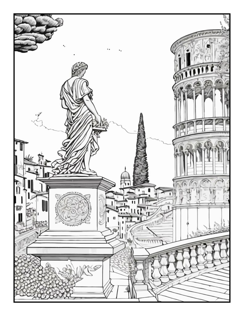 Color Your Way Across the Globe: Travel Coloring Pages for All Ages ...