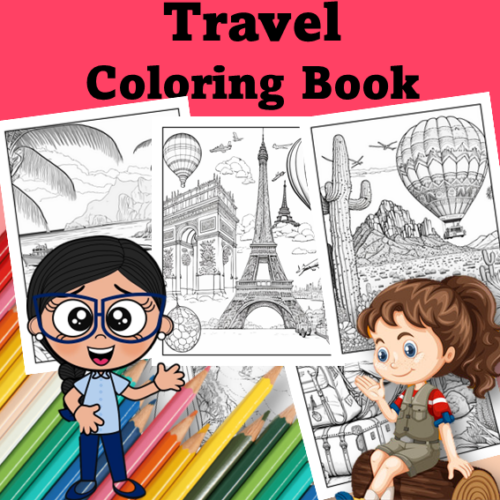 Color Your Way Across the Globe: Travel Coloring Pages for All Ages ...
