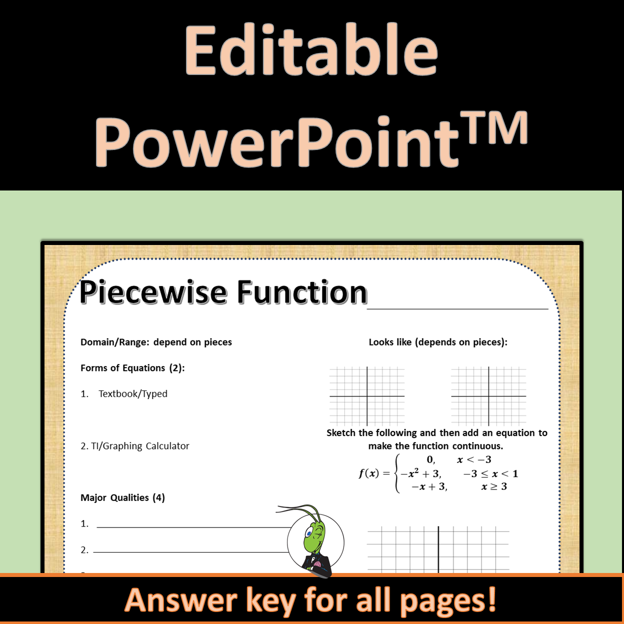Parent Function Graph Notes Transformations | Calculus | Precalculus ...