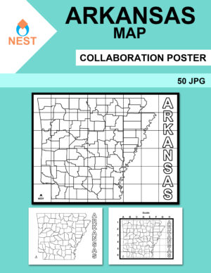 Arkansas Map Collaboration Poster | Made By Teachers