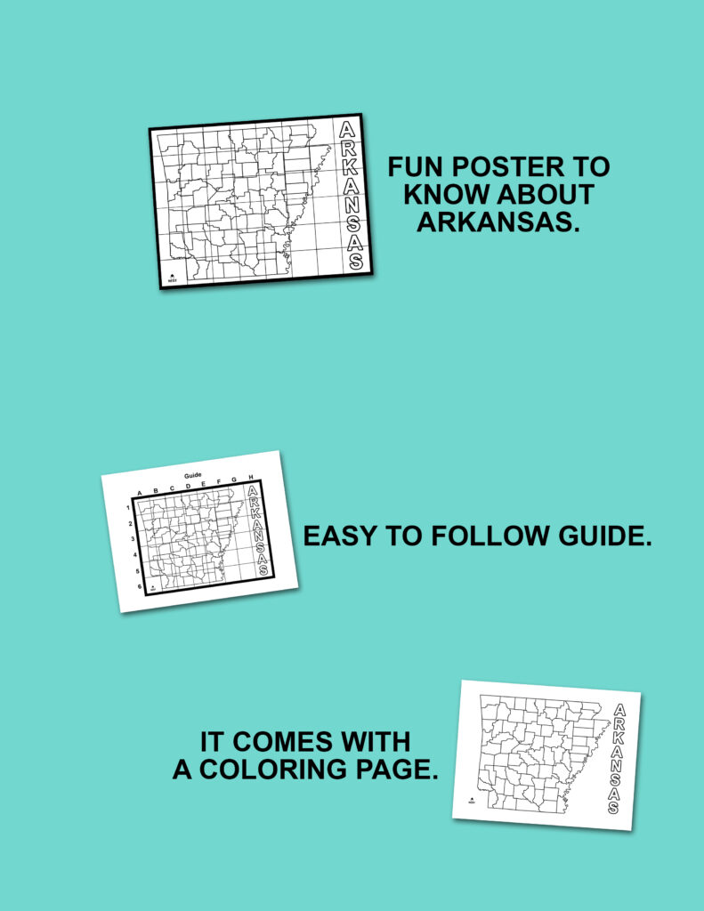 Arkansas Map Collaboration Poster | Made By Teachers