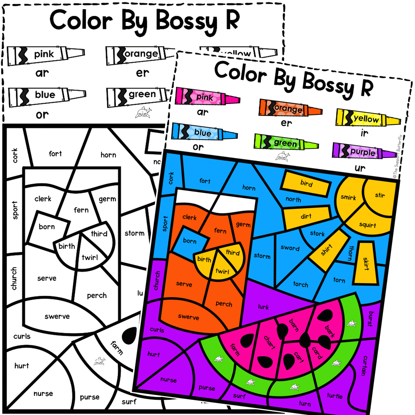 Summer Activities Color by Bossy R | Made By Teachers